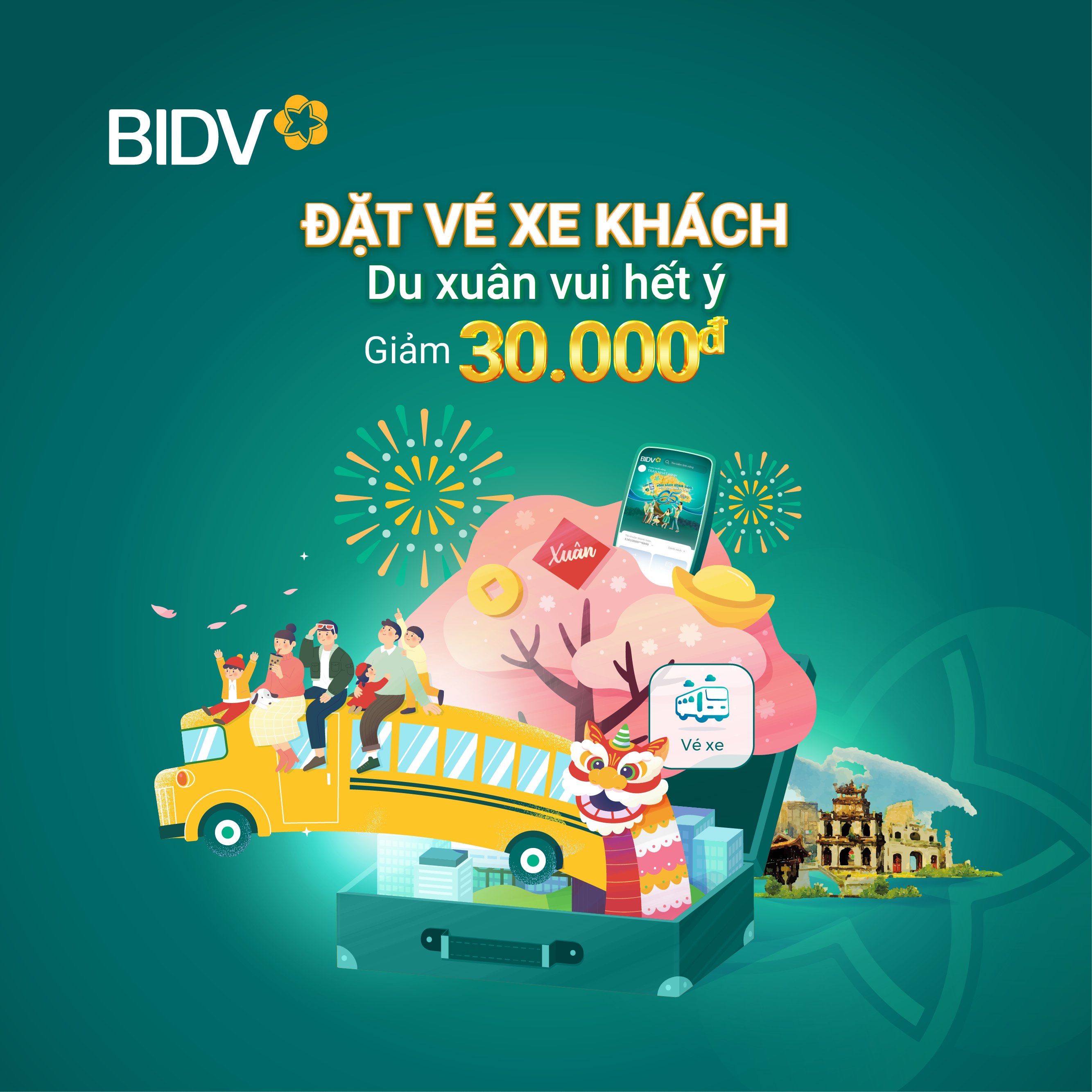 BIDV Du Xu n u N m Gi m Ngay 30 000 ng Khi t V Xe Tr n BIDV BIDV Du Xu n u N m Gi m Ngay 30 000 ng Khi t V Xe Tr n BIDV