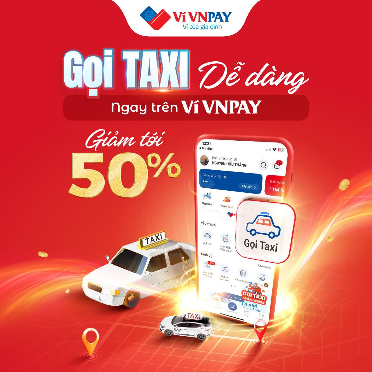 Gọi Taxi Online trên ứng dụng ngân hàng và ví VNPAY